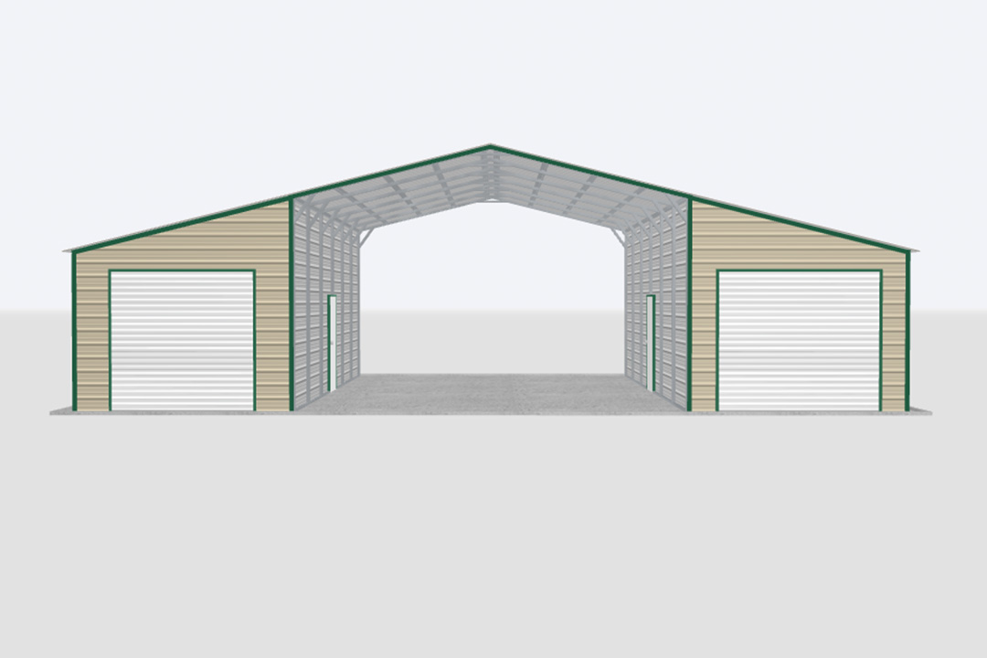 46×30 Continuous Roof Style Barn – A7 Buildings LLC