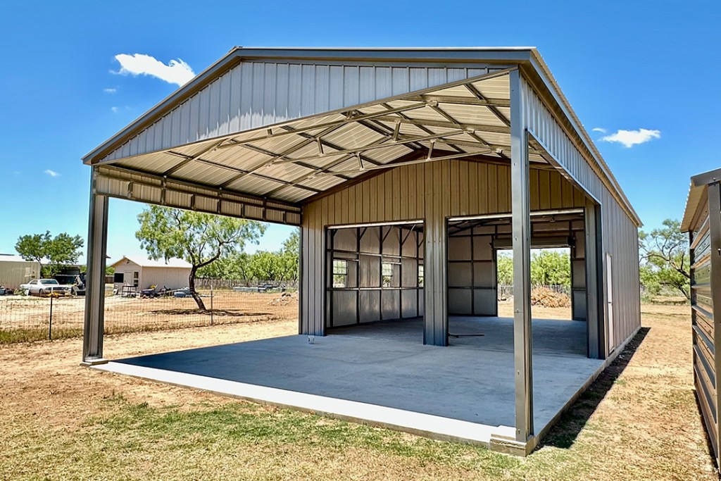 26x55x12 Metal Utility Building – A7 Buildings LLC
