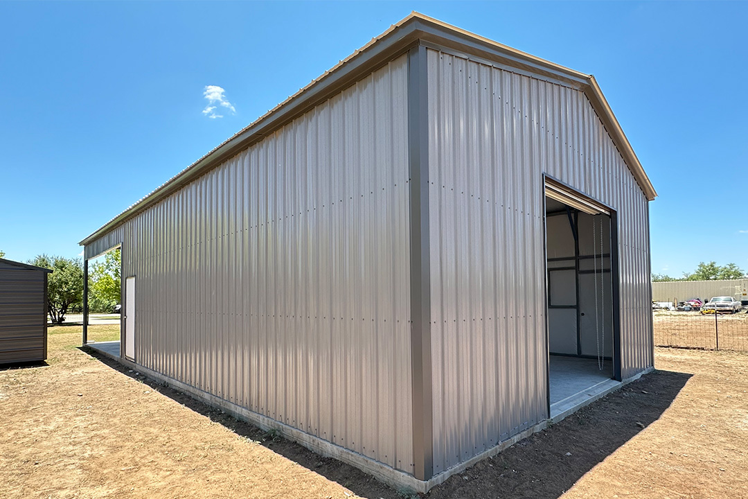 26x55x12 Metal Utility Building – A7 Buildings LLC